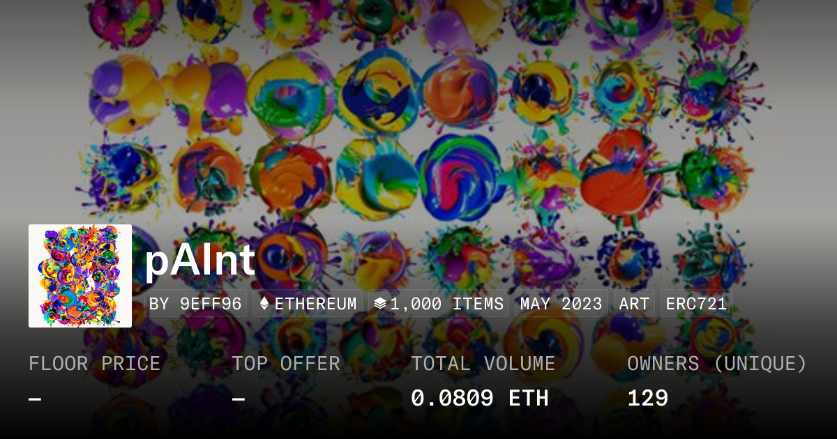 pAInt - Collection | OpenSea
