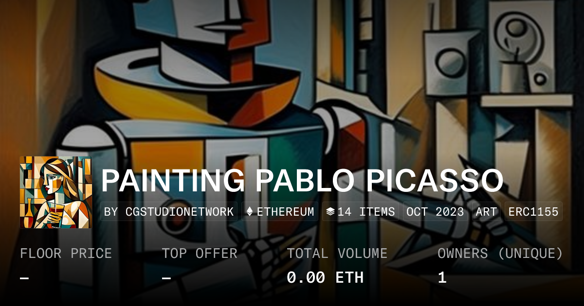 PAINTING PABLO PICASSO - Collection | OpenSea