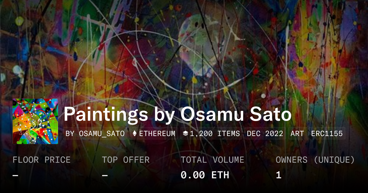 Paintings by Osamu Sato - Collection | OpenSea