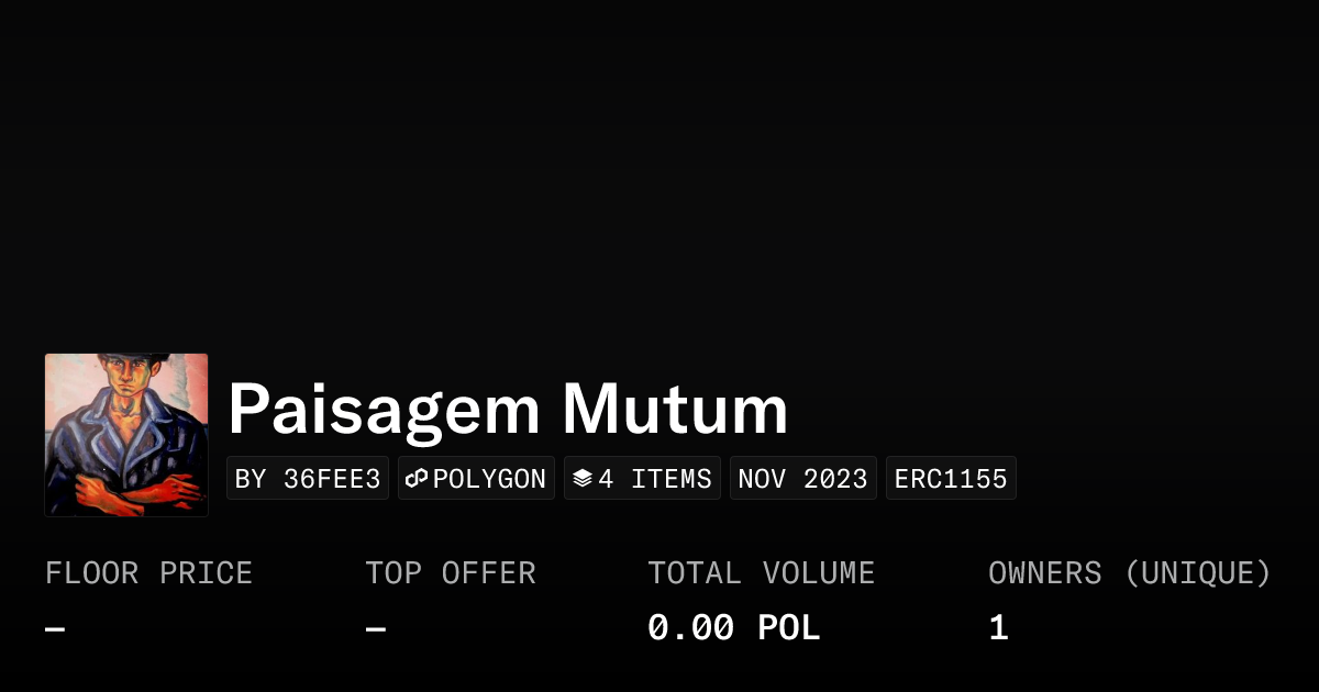 Paisagem Mutum - Collection | OpenSea
