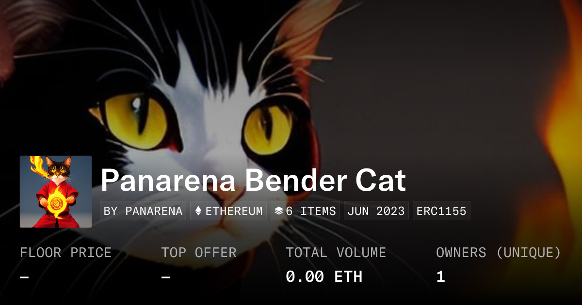Panarena Bender Cat - Collection | OpenSea