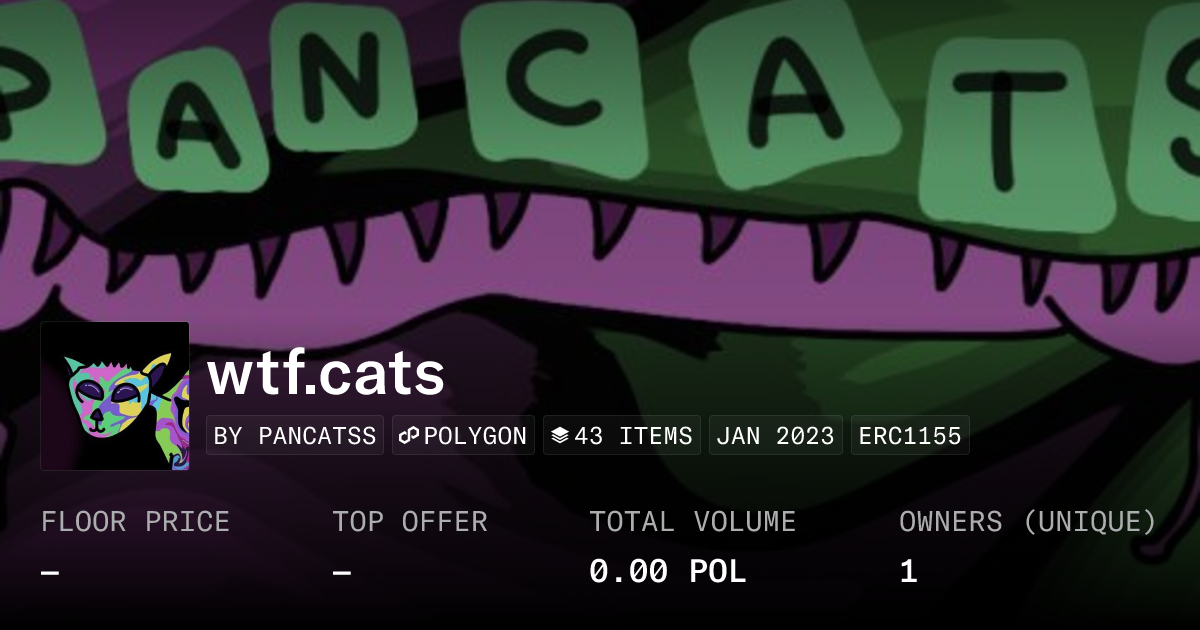 wtf.cats - Collection | OpenSea