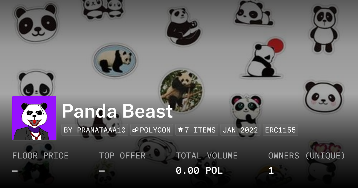 Panda Beast - Collection | OpenSea