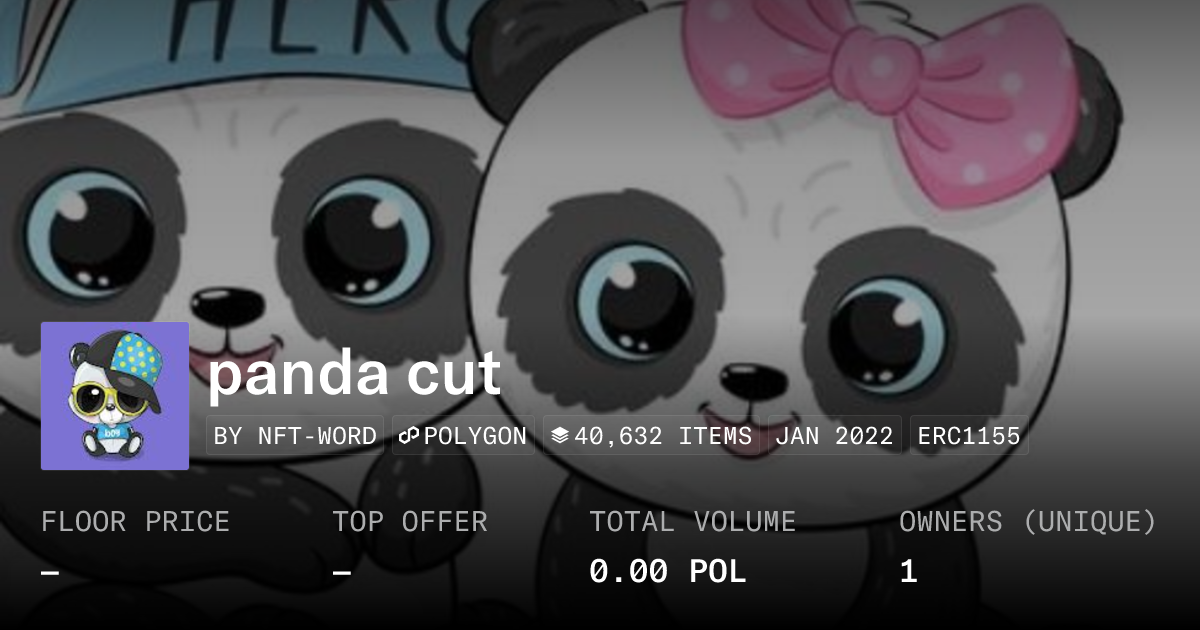 panda cut - Collection | OpenSea