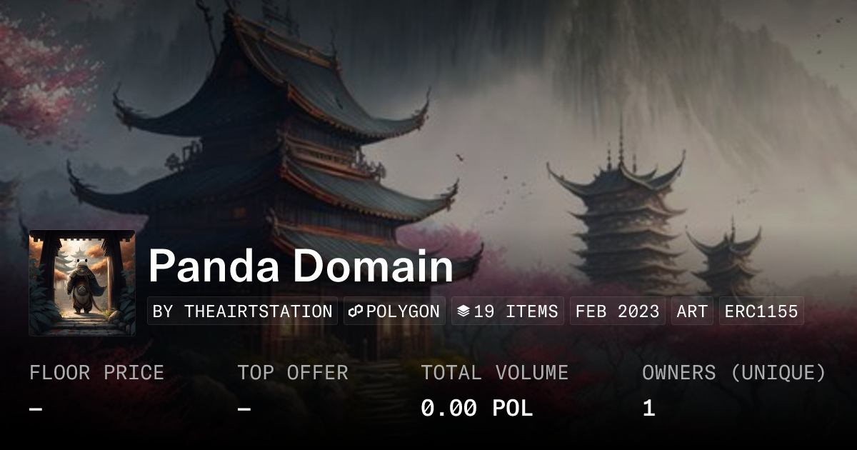 Panda Domain - Collection | OpenSea