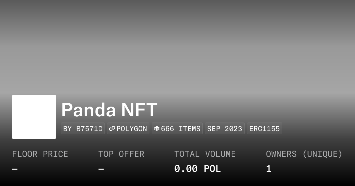 Panda NFT - Collection | OpenSea