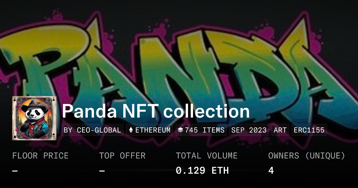 Panda NFT collection - Collection | OpenSea