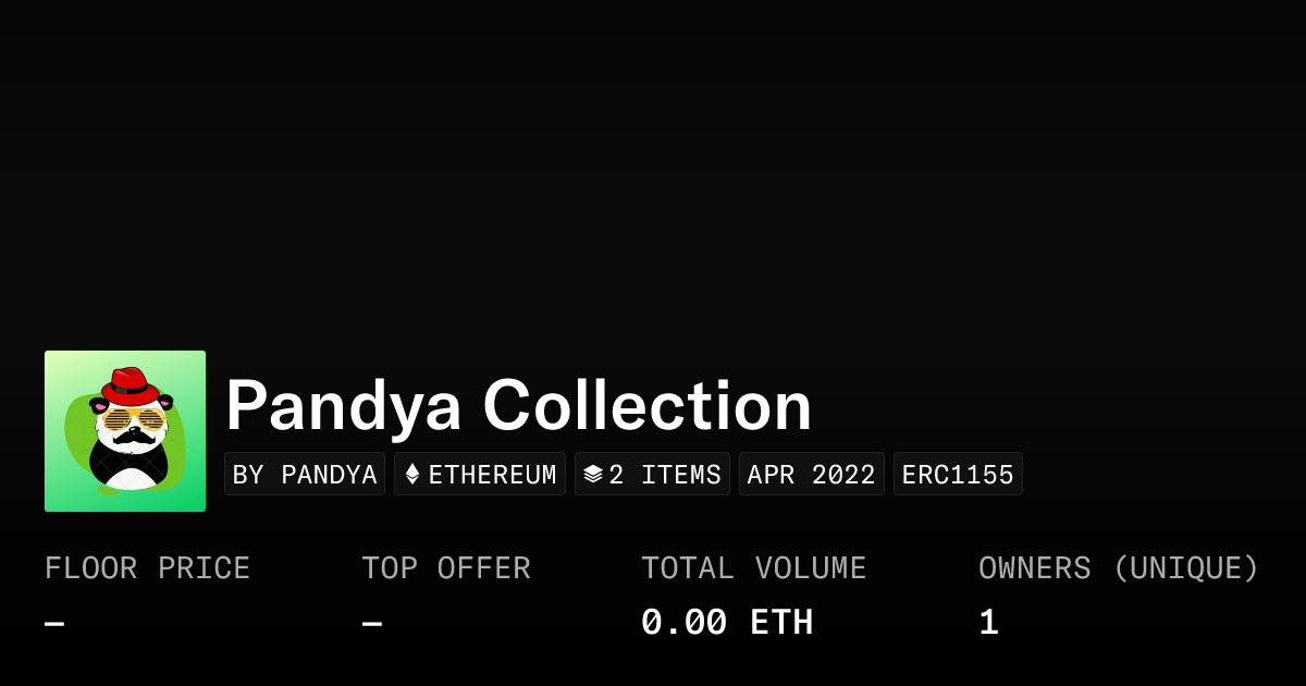 Pandya Collection - Collection | OpenSea