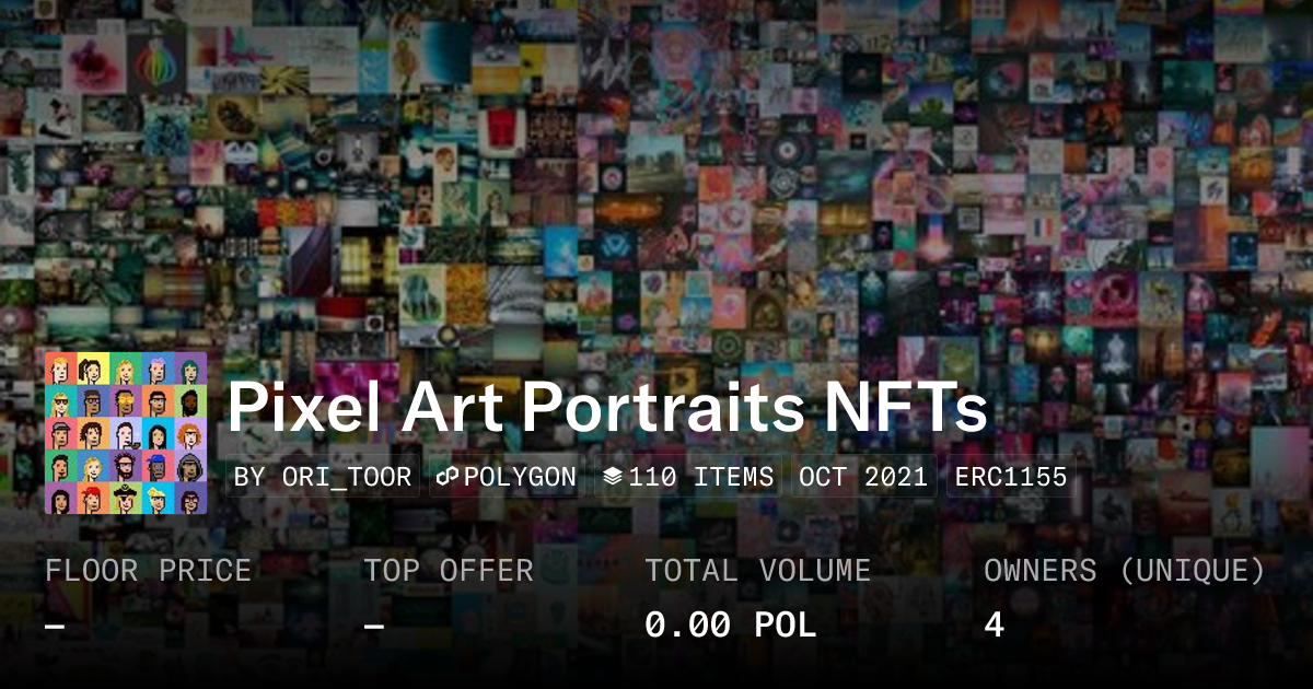 Pixel Art Portraits NFTs - Collection | OpenSea