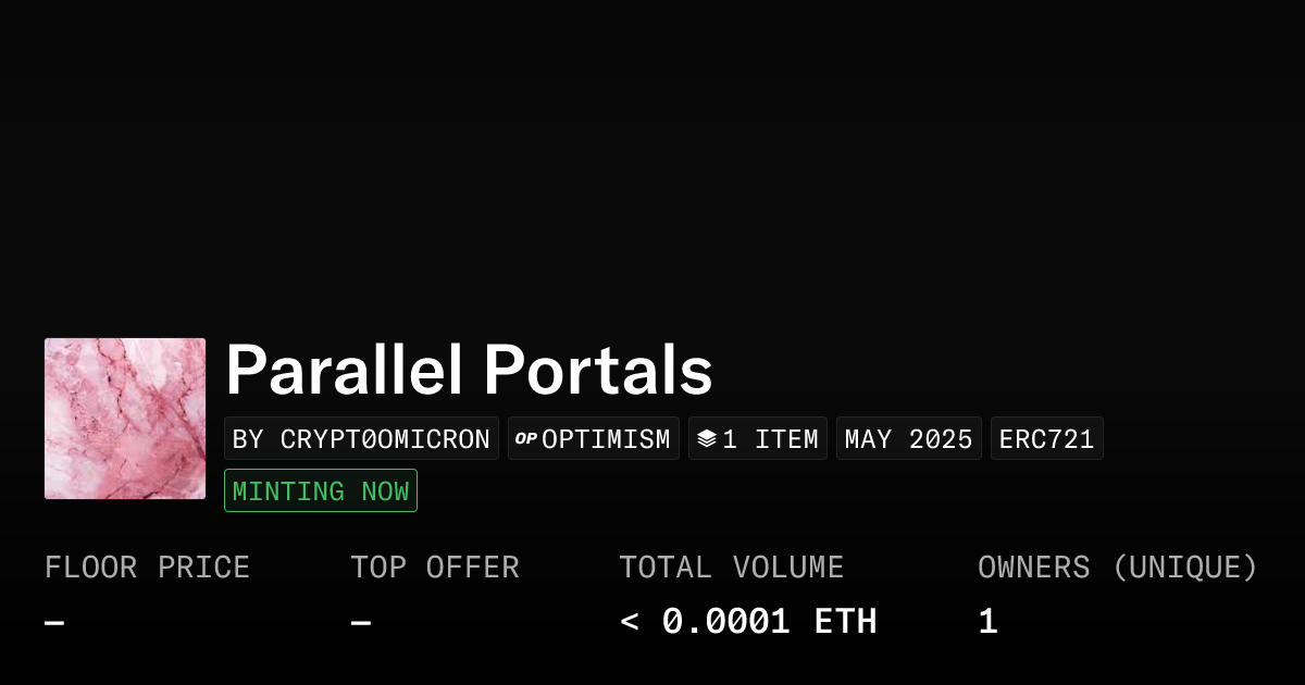 Parallel Portals - Collection | OpenSea