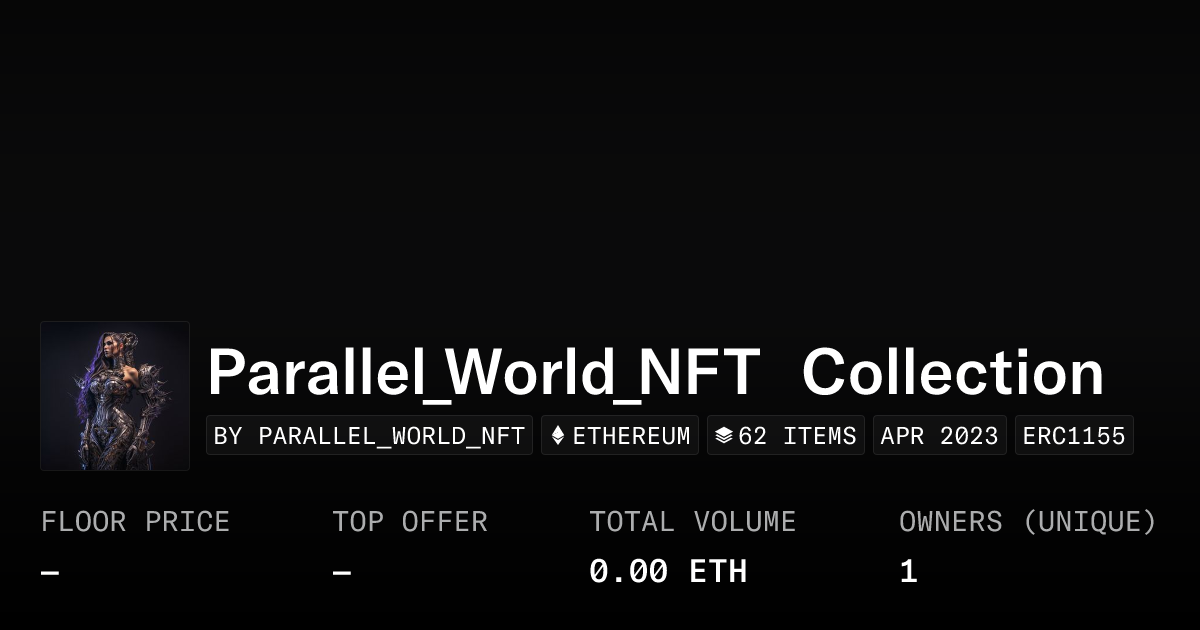 Parallel_World_NFT Collection - Collection | OpenSea