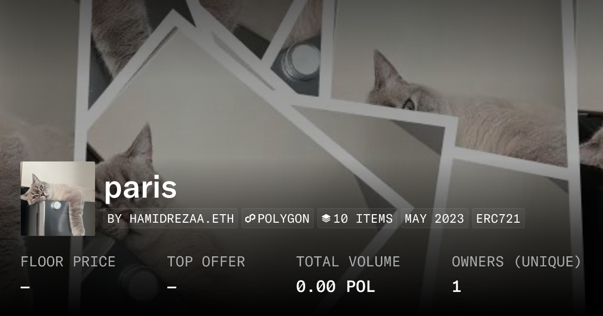 paris - Collection | OpenSea