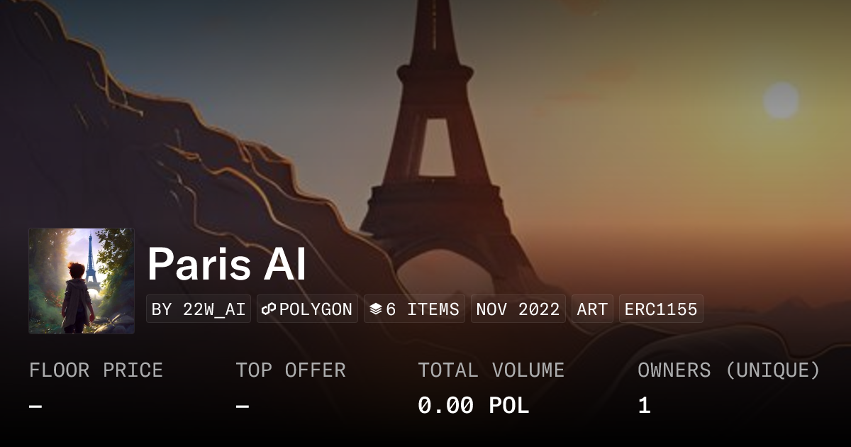Paris AI - Collection | OpenSea