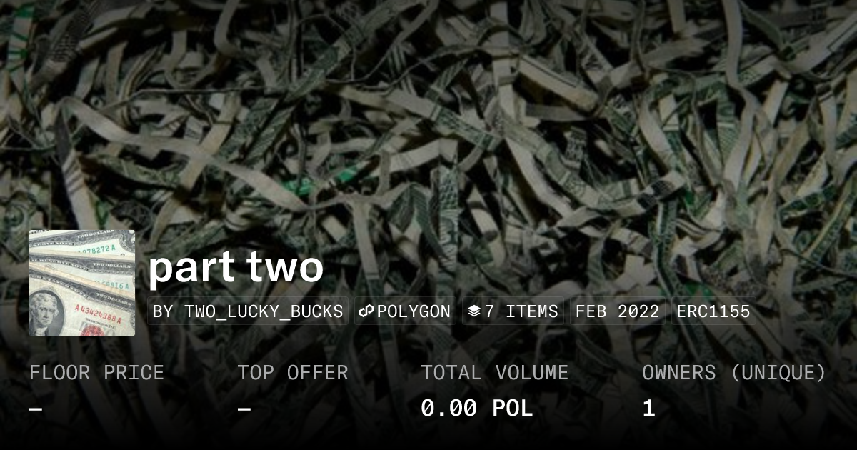 part two - Collection | OpenSea