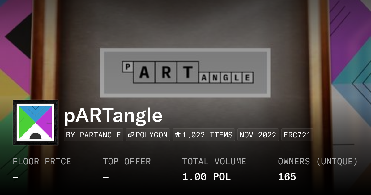 pARTangle - Collection | OpenSea