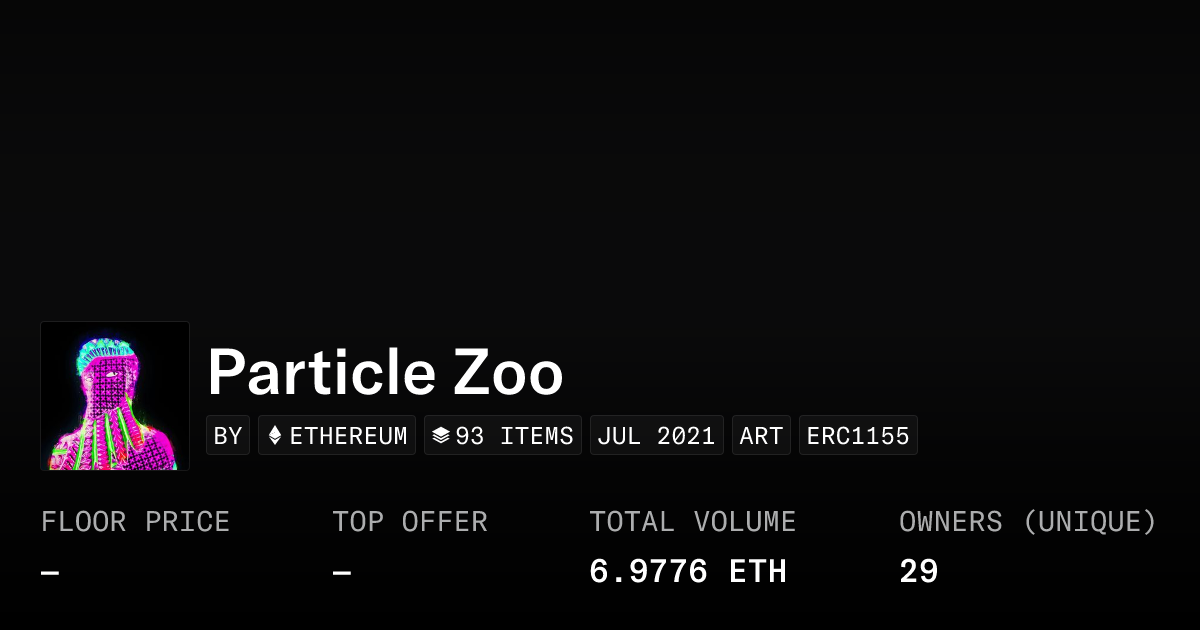 Particle Zoo - Collection | OpenSea