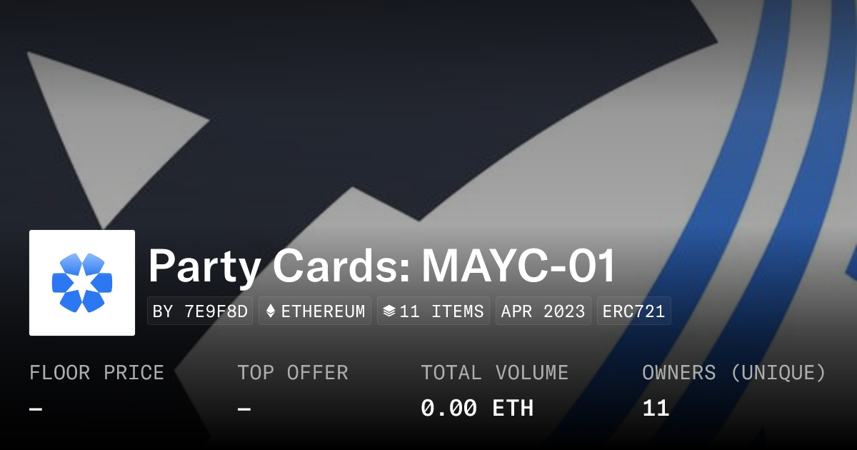 Party Cards: MAYC-01 - Collection | OpenSea