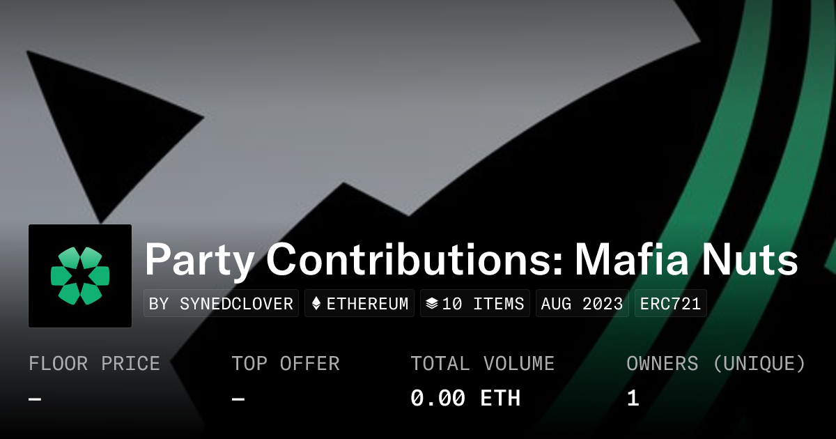 Party Contributions: Mafia Nuts - Collection | OpenSea