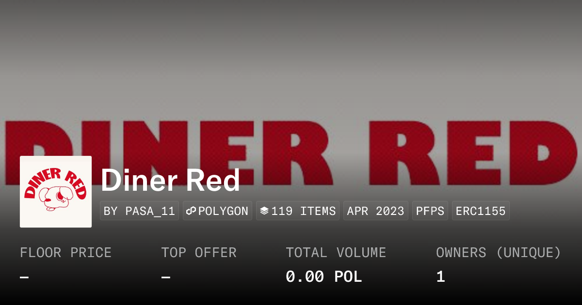 Diner Red - Collection | OpenSea