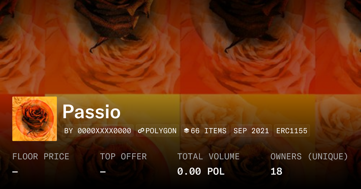 Passio - Collection | OpenSea