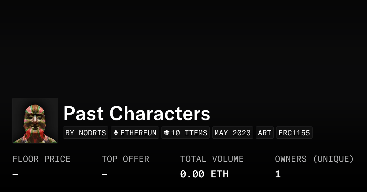 Past Characters - Collection | OpenSea