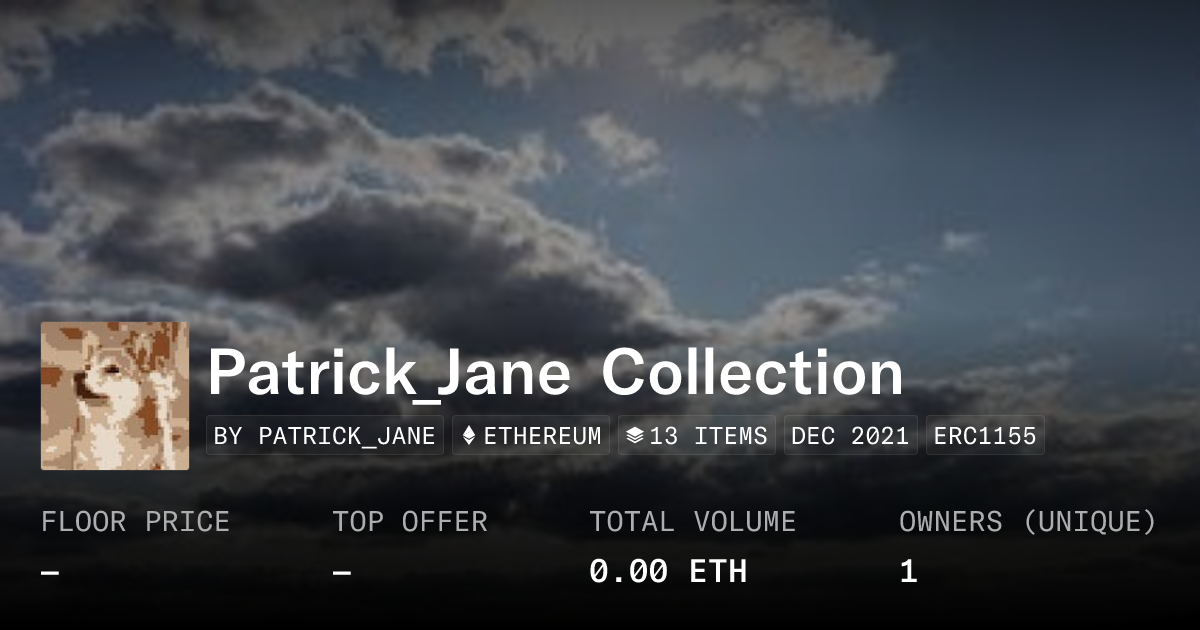 Patrick_Jane Collection - Collection | OpenSea