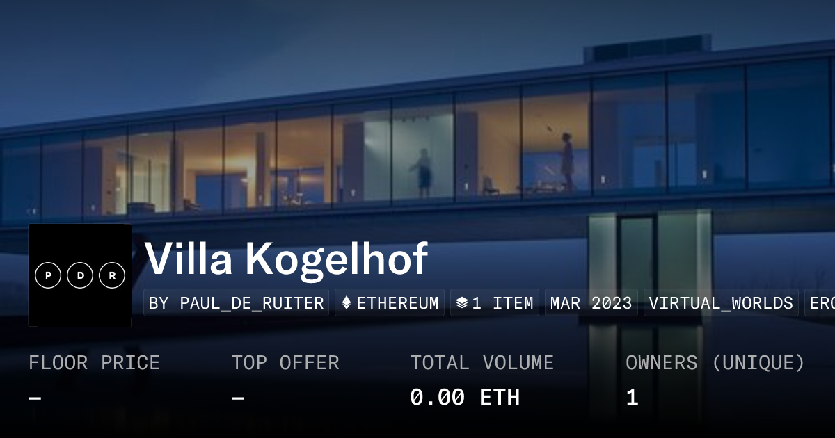 Villa Kogelhof - Collection | OpenSea