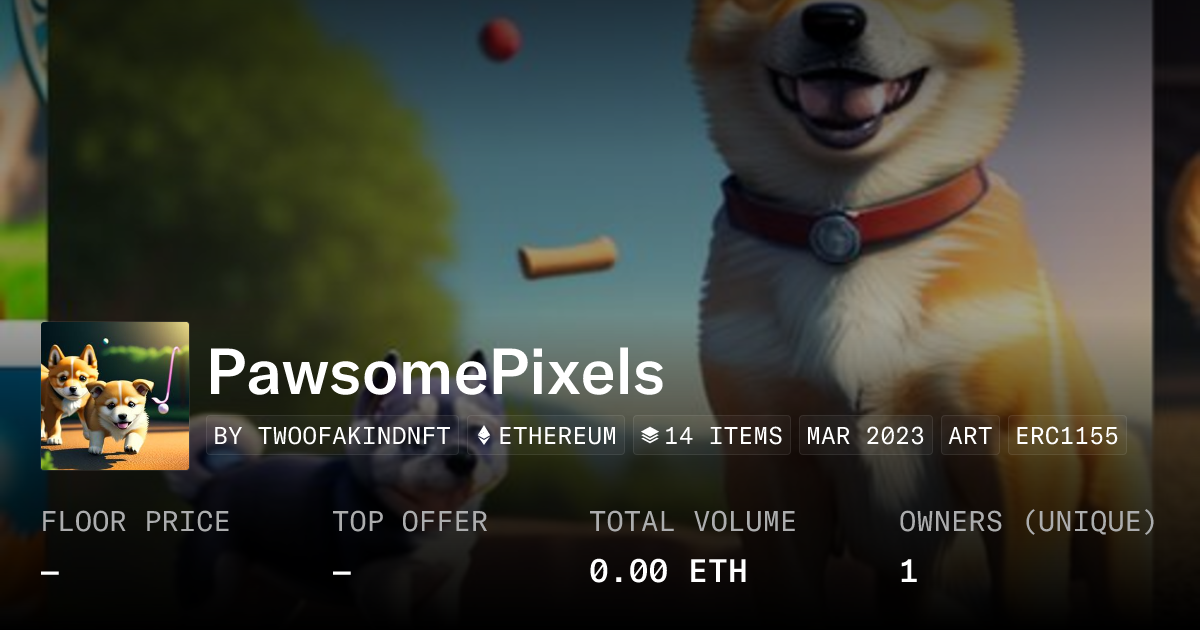 PawsomePixels - Collection | OpenSea