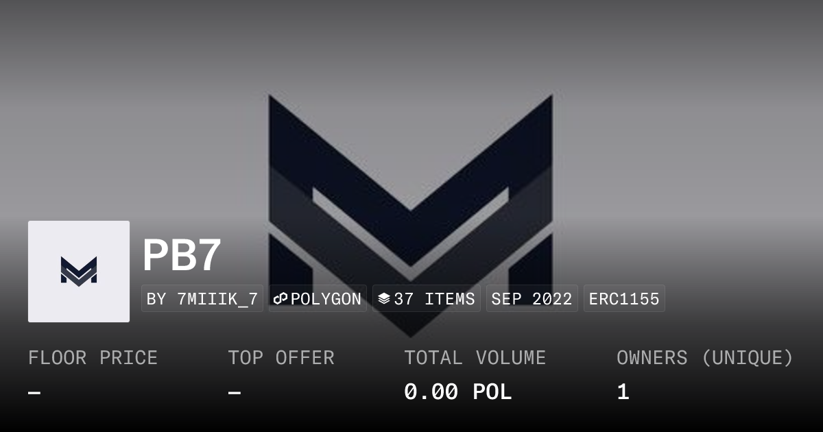 PB7 - Collection | OpenSea