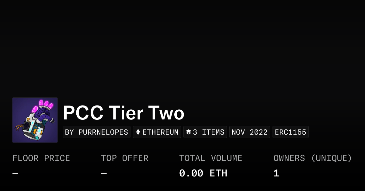 PCC Tier Two - Collection | OpenSea