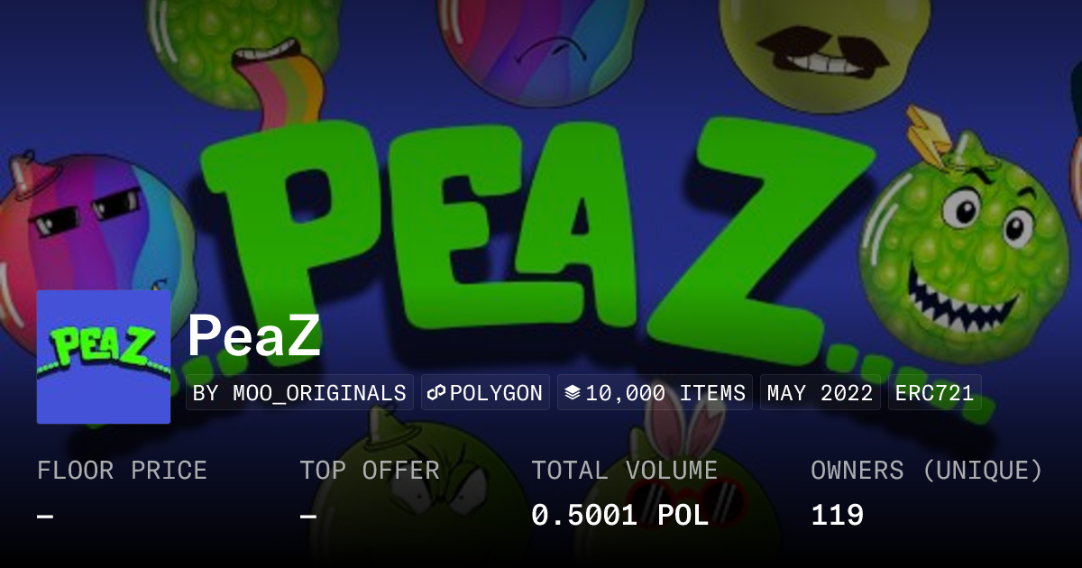 PeaZ - Collection | OpenSea