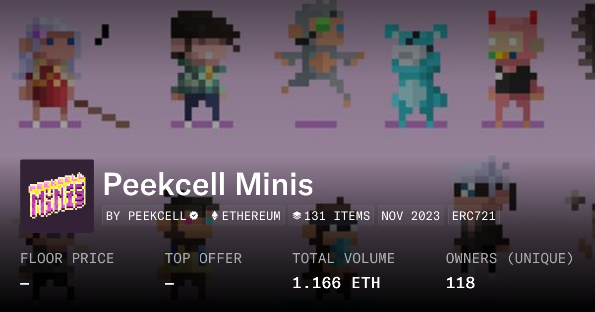 Peekcell Minis - Collection | OpenSea
