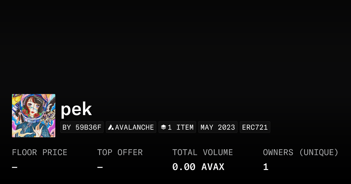 pek - Collection | OpenSea