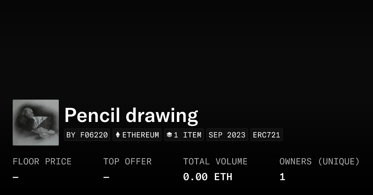 Pencil drawing - Collection | OpenSea