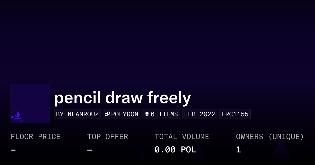 pencil draw freely - Collection | OpenSea