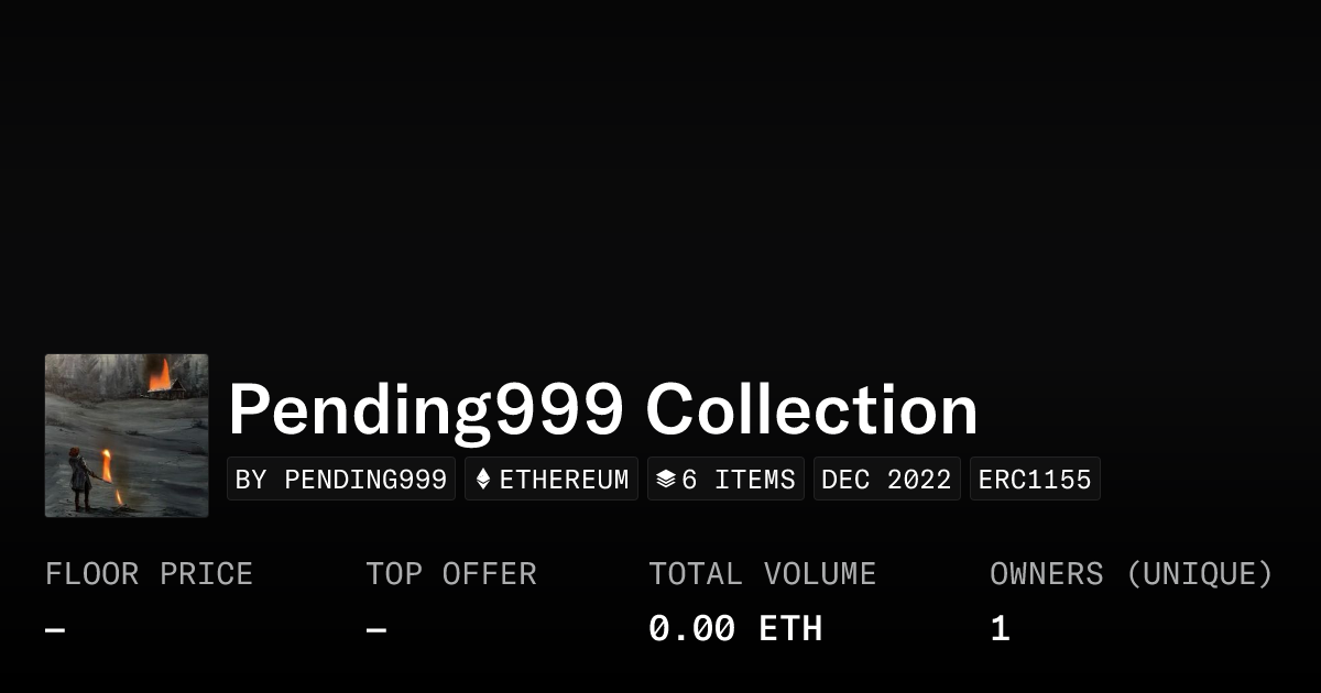 Pending999 Collection - Collection | OpenSea