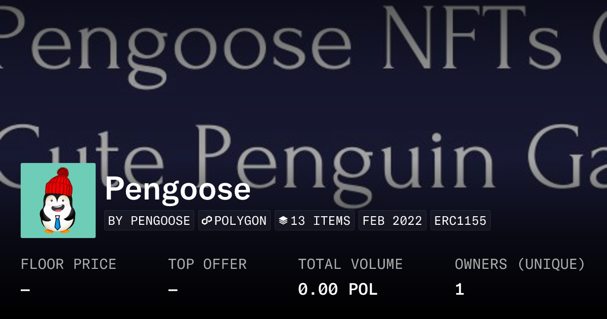 Pengoose - Collection | OpenSea