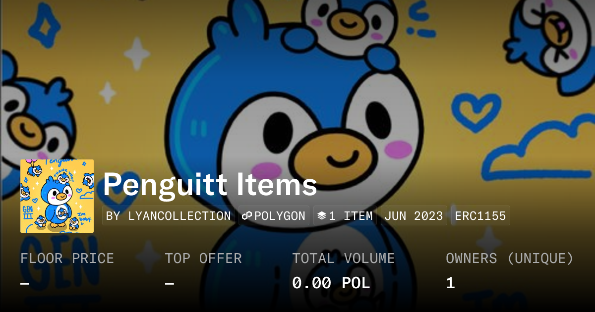 Penguitt Items - Collection | OpenSea