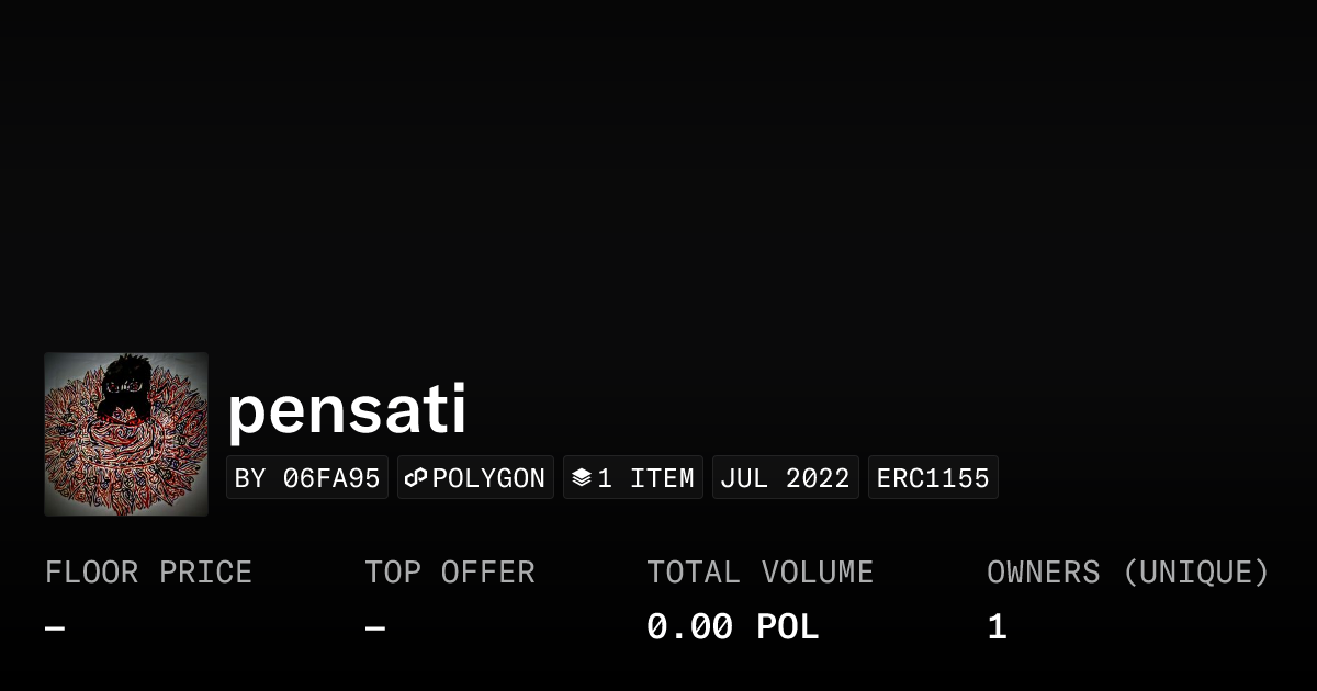pensati - Collection | OpenSea