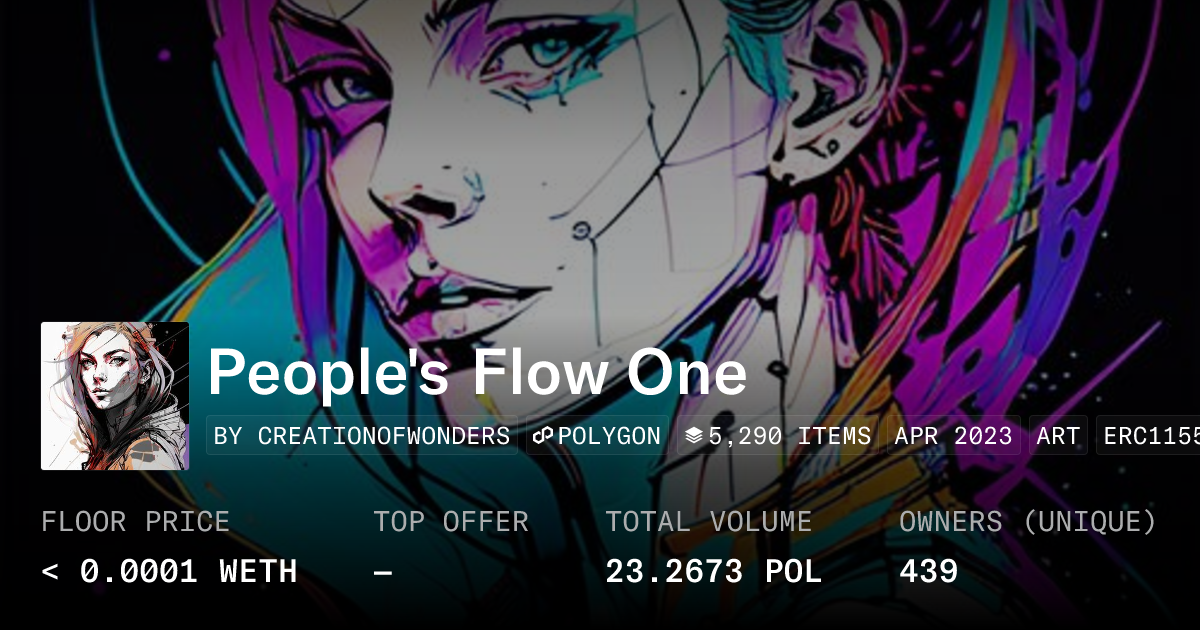 People's Flow One - Collection | OpenSea