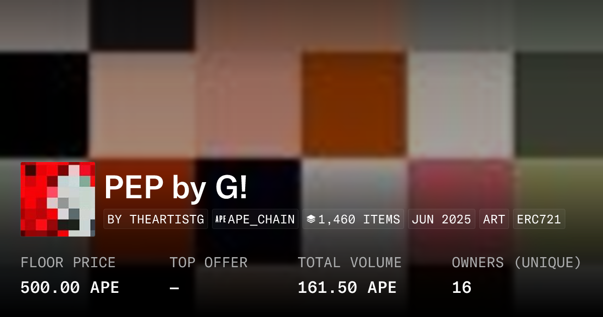 PEP by G! - Collection | OpenSea