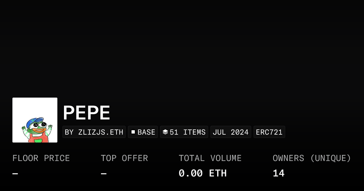 PEPE - Collection | OpenSea