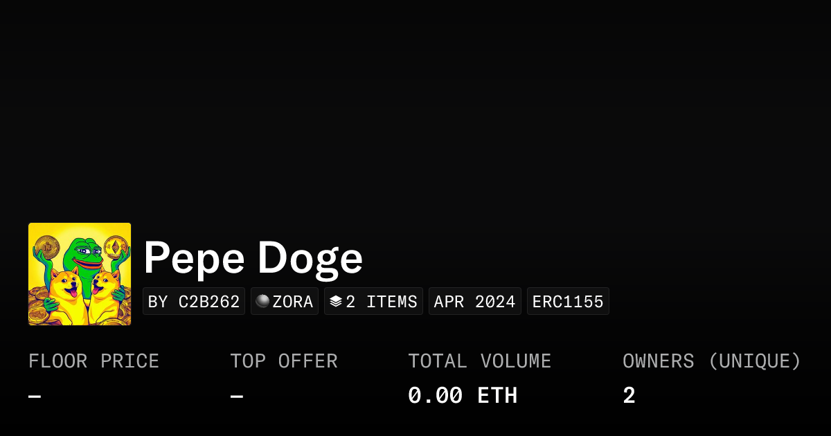 Pepe Doge - Collection | OpenSea