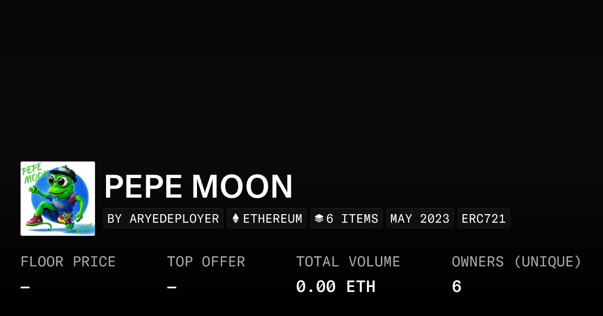 PEPE MOON - Collection | OpenSea