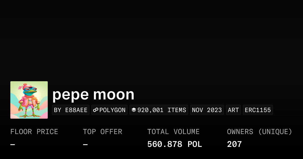 pepe moon - Collection | OpenSea