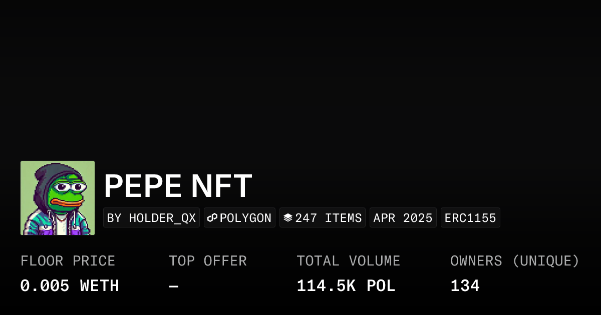 PEPE NFT - Collection | OpenSea