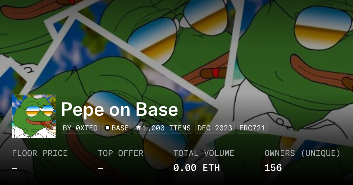 Pepe on Base - Collection | OpenSea