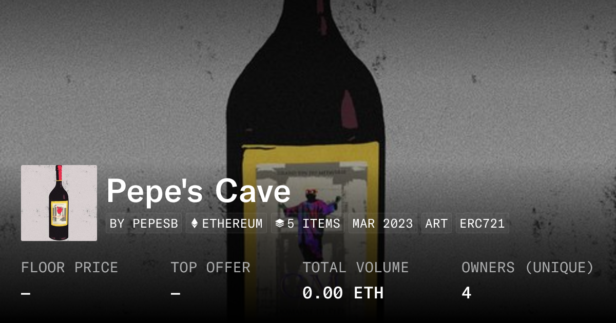 Pepe's Cave - Collection | OpenSea