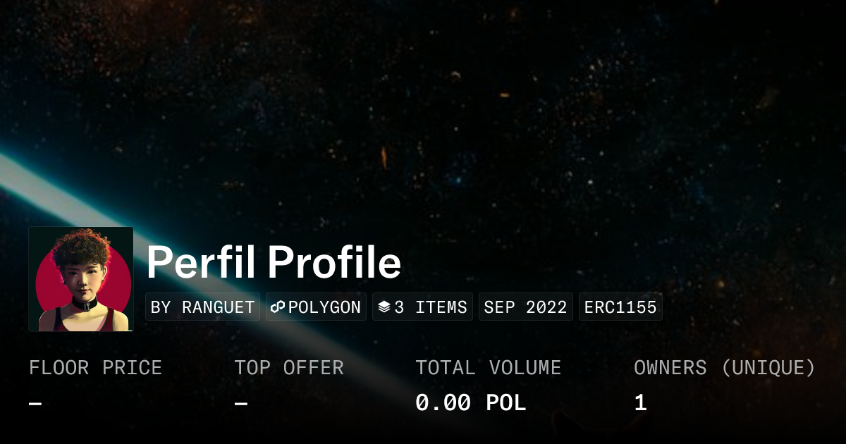 Perfil Profile - Collection | OpenSea