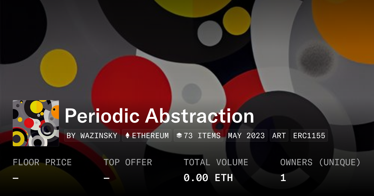 Periodic Abstraction - Collection | OpenSea